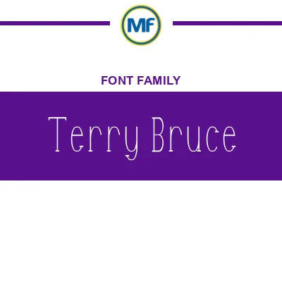 Terry Bruce Font Family: Download Free | MaisFontes