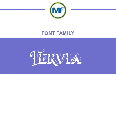 Tervia Font Family: Download Free | MaisFontes