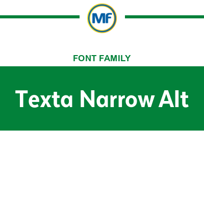 Texta Narrow Alt Font Family: Download Free | MaisFontes