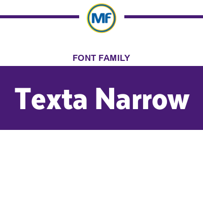 Texta Narrow Font Family: Download Free | MaisFontes