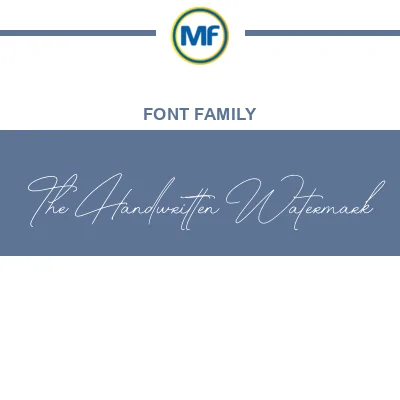 The Handwritten Watermark Font Family: Free Download | MaisFontes