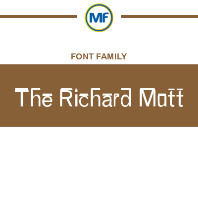 The Richard Mutt Font Family: Download Free | MaisFontes
