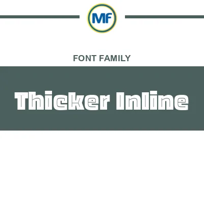 Thicker Inline Font Family: Download Free | MaisFontes