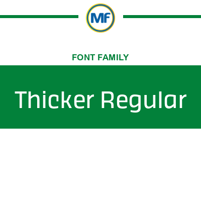 Thicker Regular Font Family: Download Free | MaisFontes