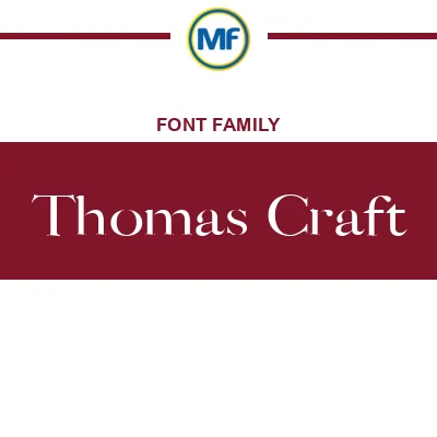 Thomas Craft Font Family: Download Free | MaisFontes