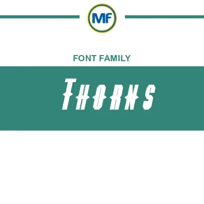 Thorns Font Family: Free Download | MaisFontes
