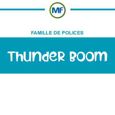 Thunder Boom Famille de Polices: Téléchargement Gratuit | MaisFontes