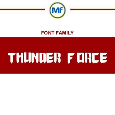 Thunder Force Font Family: Download Free | MaisFontes