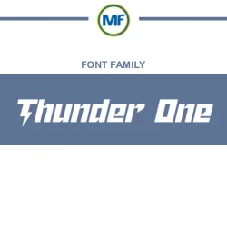 Thunder One Slice Outline Font: Free Download | MaisFontes