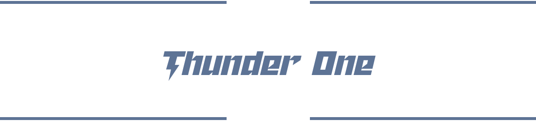 Thunder One Font Family: Free Download | MaisFontes