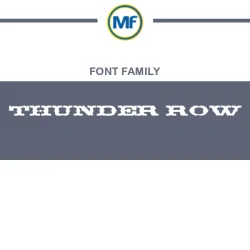 Thunder Row Normal: Free Font Download | MaisFontes