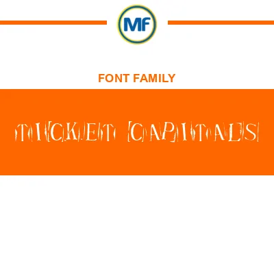 Ticket Capitals Font Family: Download Free | MaisFontes