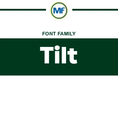 Tilt Font Family: Free Download | MaisFontes