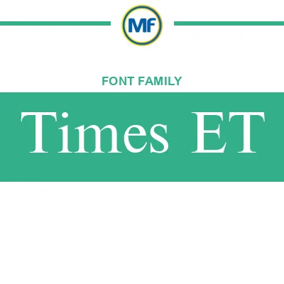 Times ET Font Family: Download Free | MaisFontes