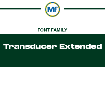 Transducer Extended Font Family: Free Download | MaisFontes