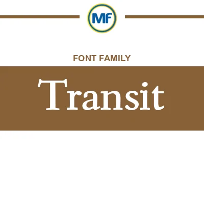 Transit Font Family: Free Download | MaisFontes
