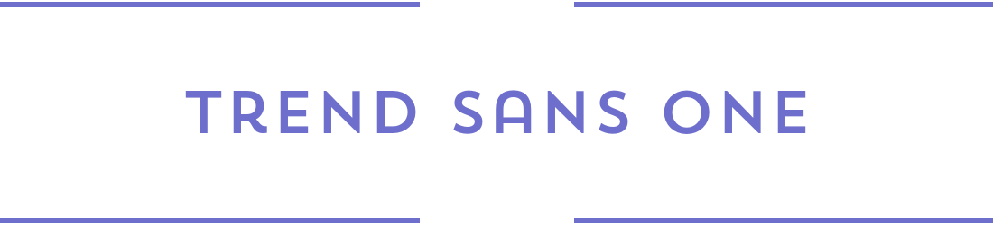 Trend Sans One Font: Free Download | MaisFontes