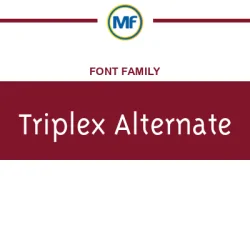 Triplex Alternate Light: Free Font Download | MaisFontes
