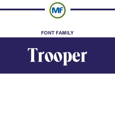 Trooper Font Family: Download Free | MaisFontes