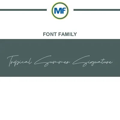 Tropical Summer Signature Font Family: Download Free | MaisFontes