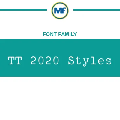 TT 2020 Styles Font Family: Download Free | MaisFontes
