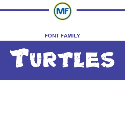 Turtles Font Family: Download Free | MaisFontes