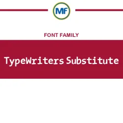 TypeWriters Substitute: Free Font Download | MaisFontes