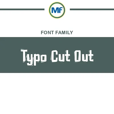 Typo Cut Out Font Family: Download Free | MaisFontes