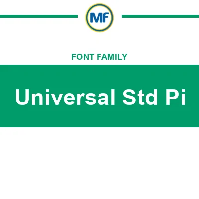 Universal Std Pi Font Family: Download Free | MaisFontes