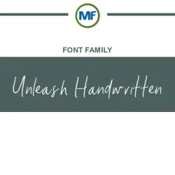 Unleash Handwritten Regular: Free Font Download | MaisFontes