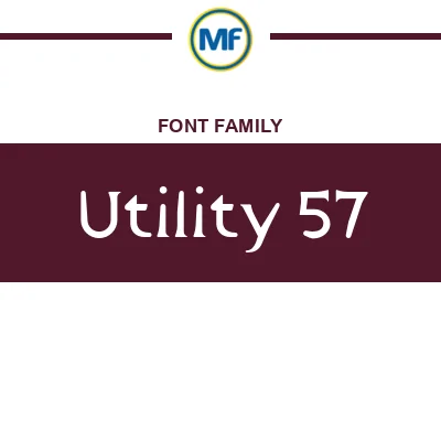 Utility 57 Font Family: Download Free | MaisFontes