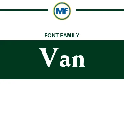 Van Font Family: Download Free | MaisFontes