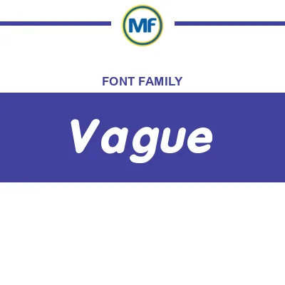 Vague Font Family: Free Download | MaisFontes