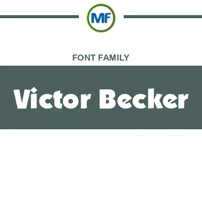 Victor Becker Font Family: Download Free | MaisFontes