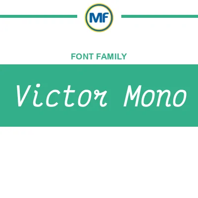 Victor Mono Font Family: Free Download (Google Fonts) | MaisFontes