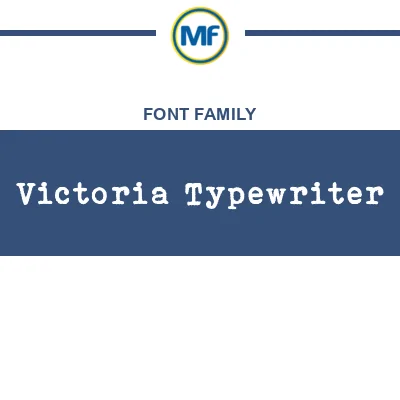 Victoria Typewriter Font Family: Download Free | MaisFontes