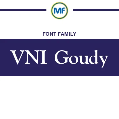 VNI Goudy Font Family: Download Free | MaisFontes