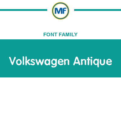 Volkswagen Antique Font Family: Download Free | MaisFontes