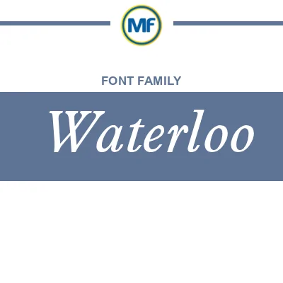 Waterloo Font Family: Download Free | MaisFontes