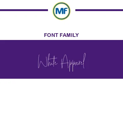 White Apparel Font Family: Download Free | MaisFontes