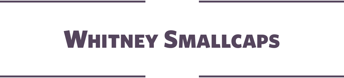 Whitney Smallcaps Book Font: Free Download | MaisFontes