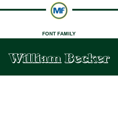 William Becker Font Family: Download Free | MaisFontes