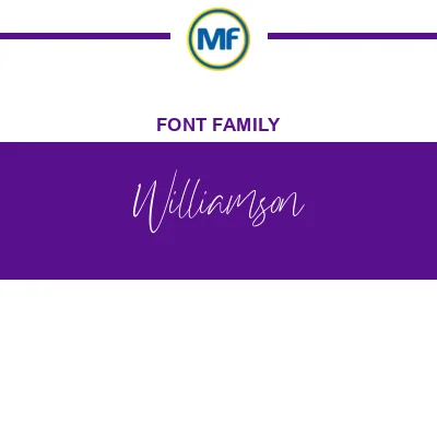 Williamson Font Family: Free Download | MaisFontes