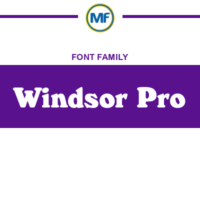 Windsor Pro Font Family: Free Download | MaisFontes