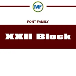 XXII Block Normal Black: Download Free Font | MaisFontes