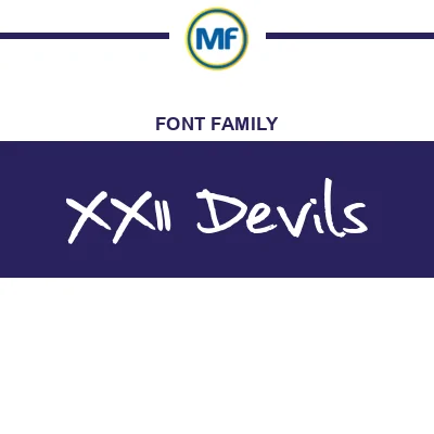 XXII Devils Font Family: Download Free | MaisFontes