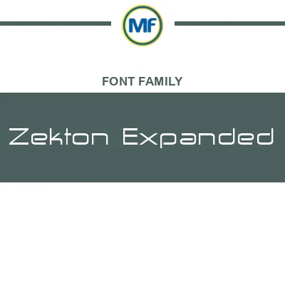 Zekton Expanded Font Family: Free Download | MaisFontes