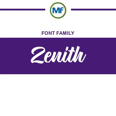 Zenith Font Family: Free Download | MaisFontes