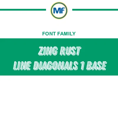 Zing Rust Line Diagonals 1 Base 2 Font Family: Download Free | MaisFontes