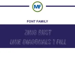 Zing Rust Line Diagonals 1 Fill 2 Line: Free Font Download | MaisFontes